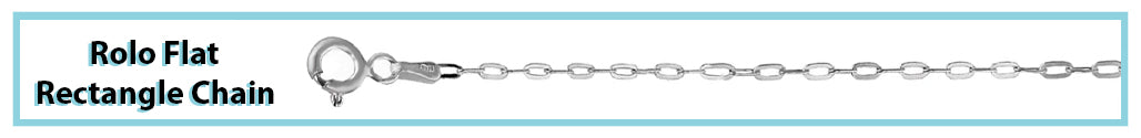 Rolo Flat Rectangle Chain – Silverdepot