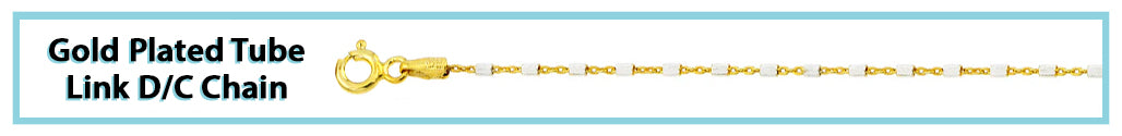 Gold Plated Tube Link D/C Chain – Silverdepot