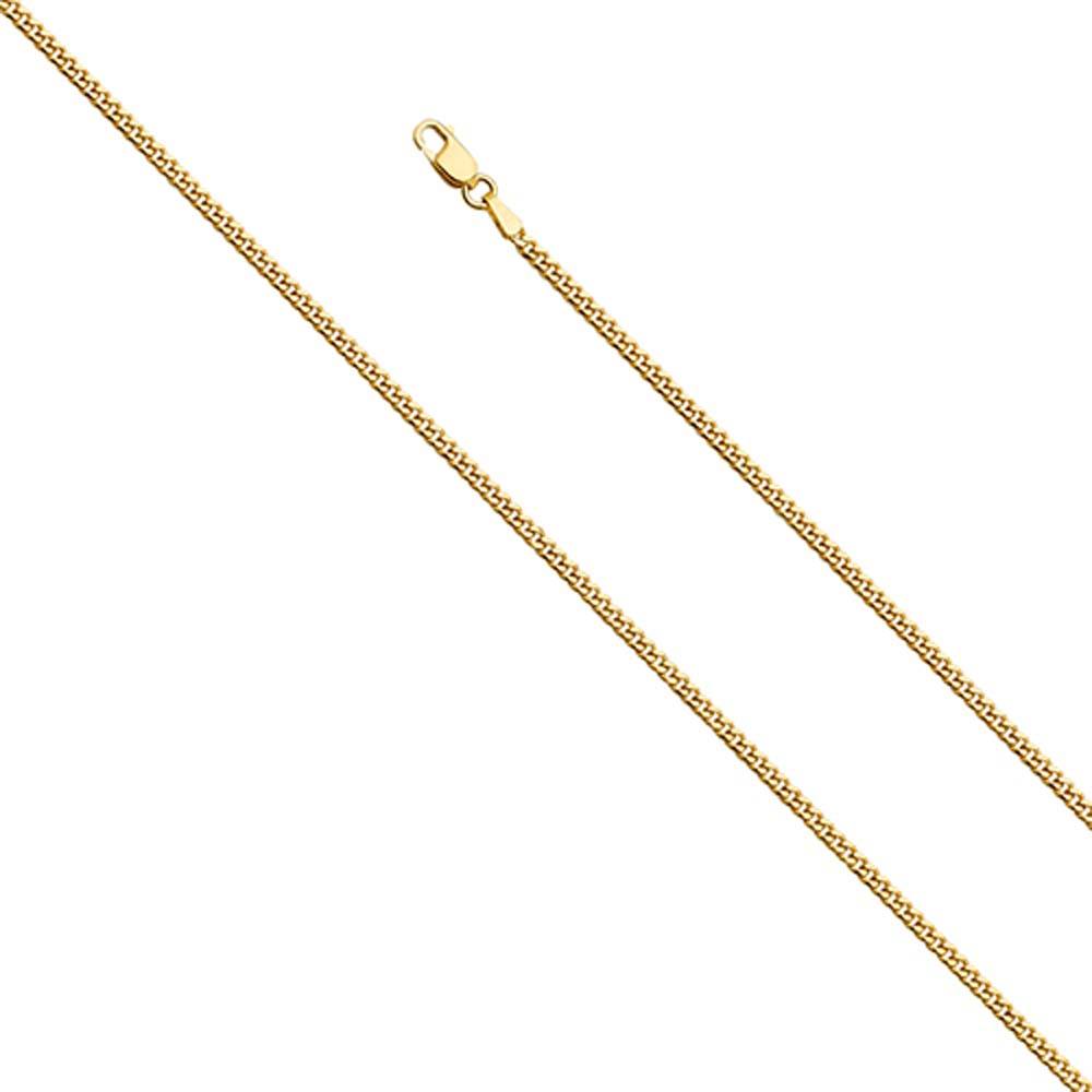 14K Yellow Gold 2.6mm Box With Tongue Miami Cuban Link Assorted Chain ...