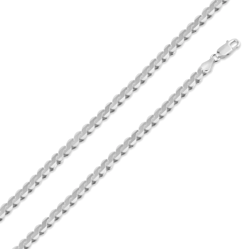 Sterling Silver Basic 5.1mm Braid Flat Rope Chain – Silverdepot