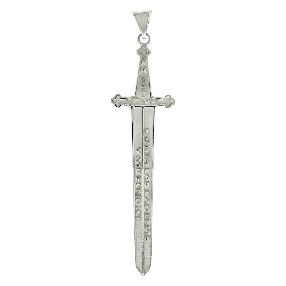 Sterling Silver Sword Of Saint Michael Pendant – Silverdepot